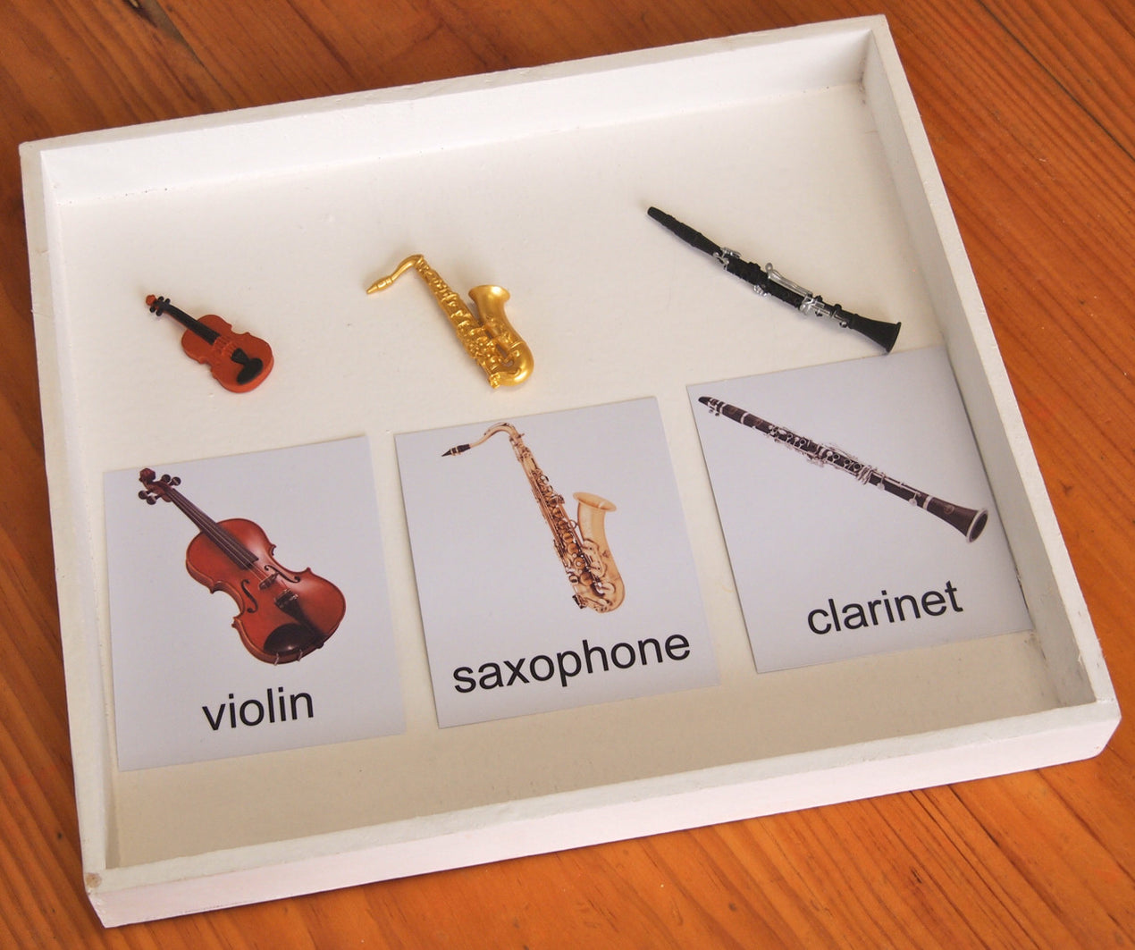 Model Instruments & 3 Part Cards | Montessori Child