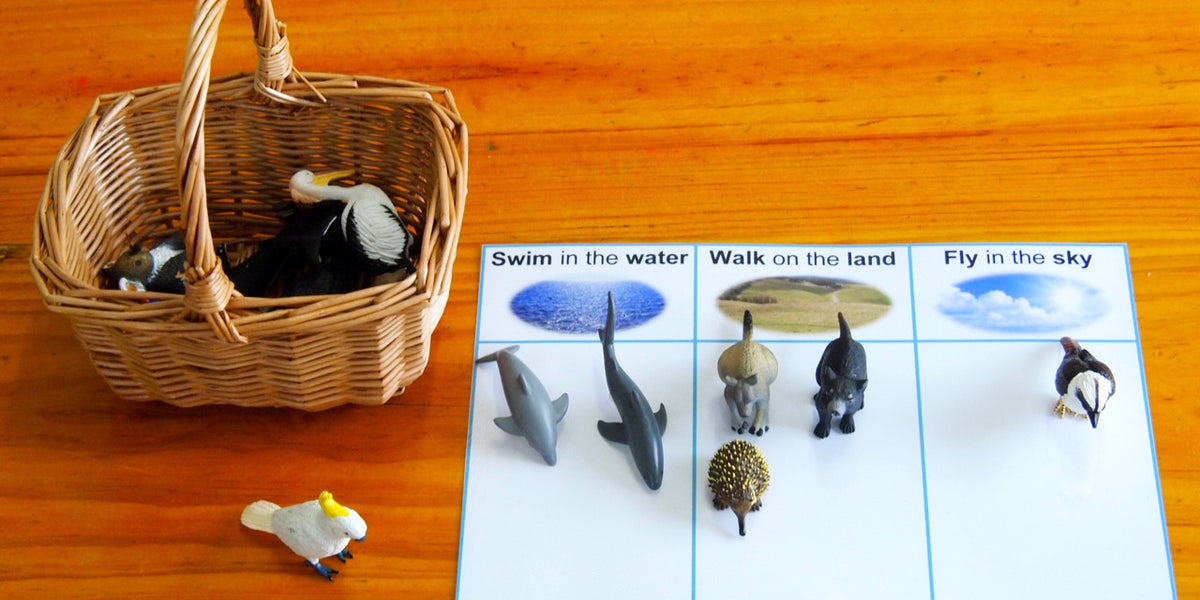Australian Animals Sorting Set and PDF Card | Montessori Child